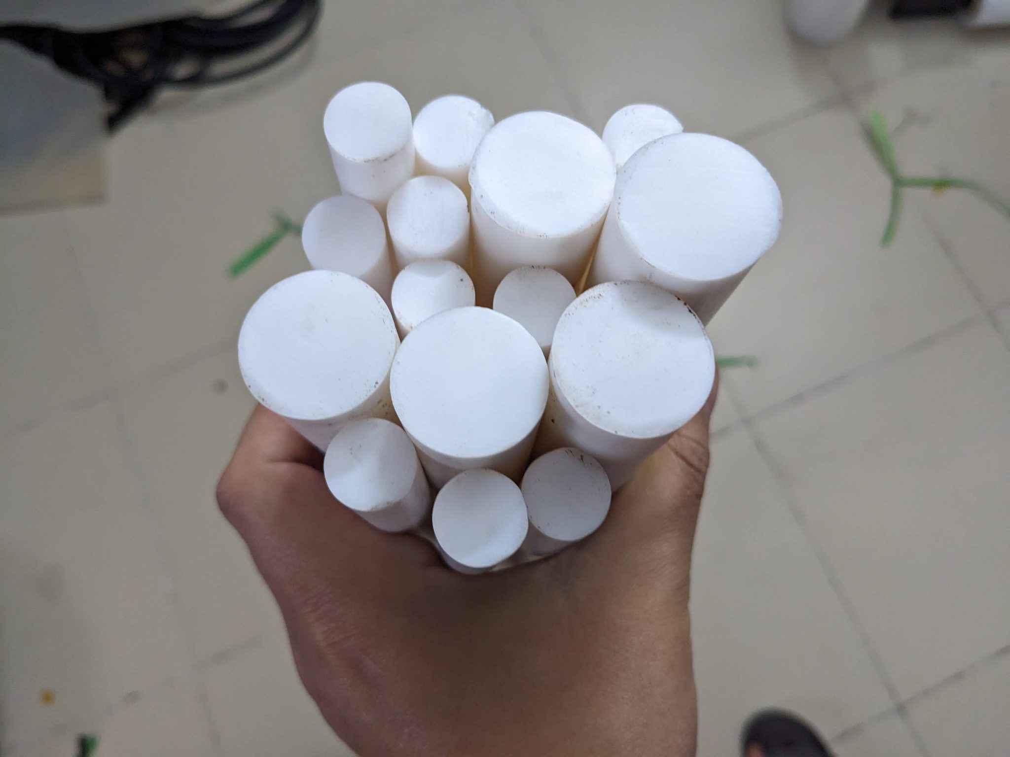 Cây nhựa teflon tròn phi 10, 15, 20, 25, 30, 35, 40, 45, 50 tới 150 ...